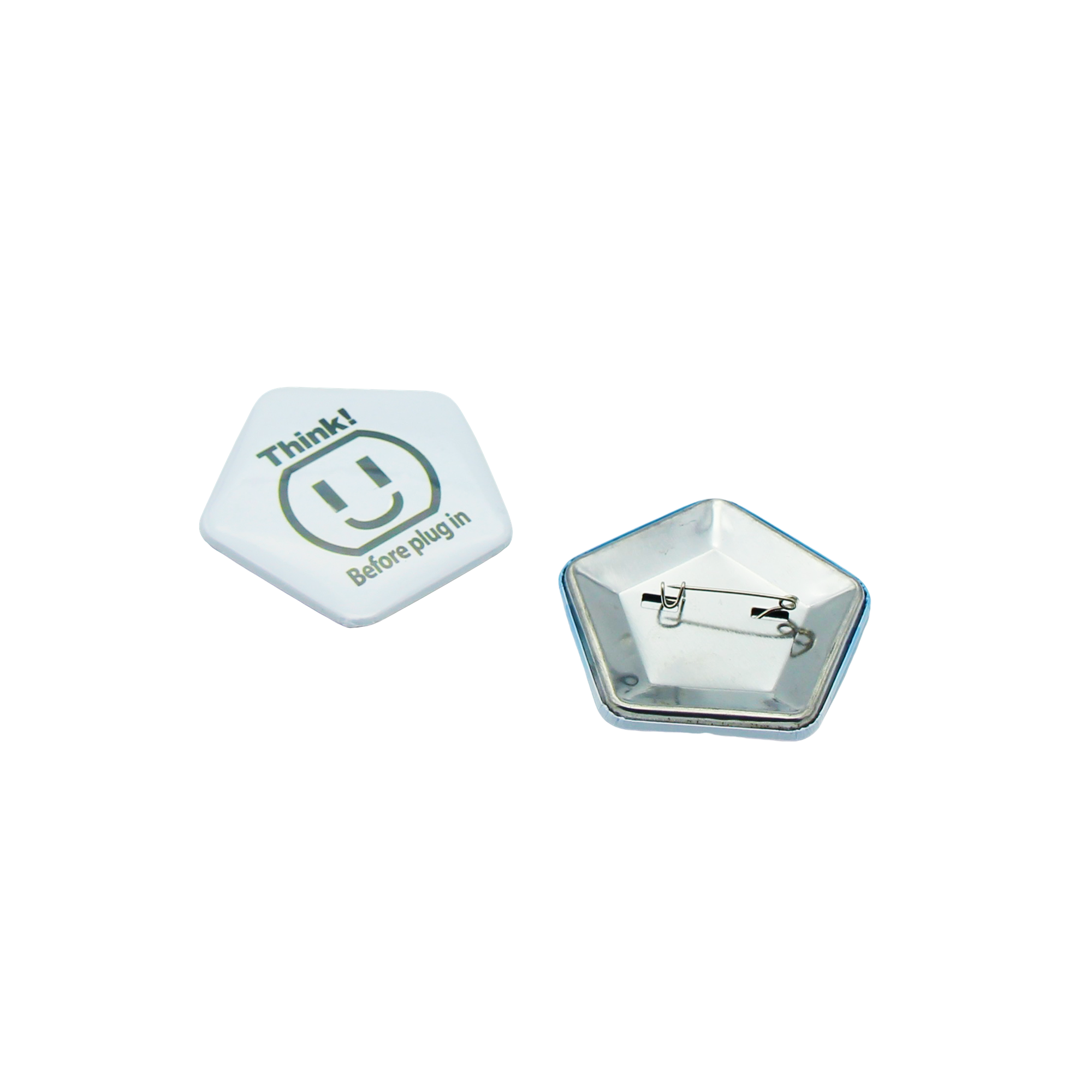 Pentagon Button Badge,Button Badges