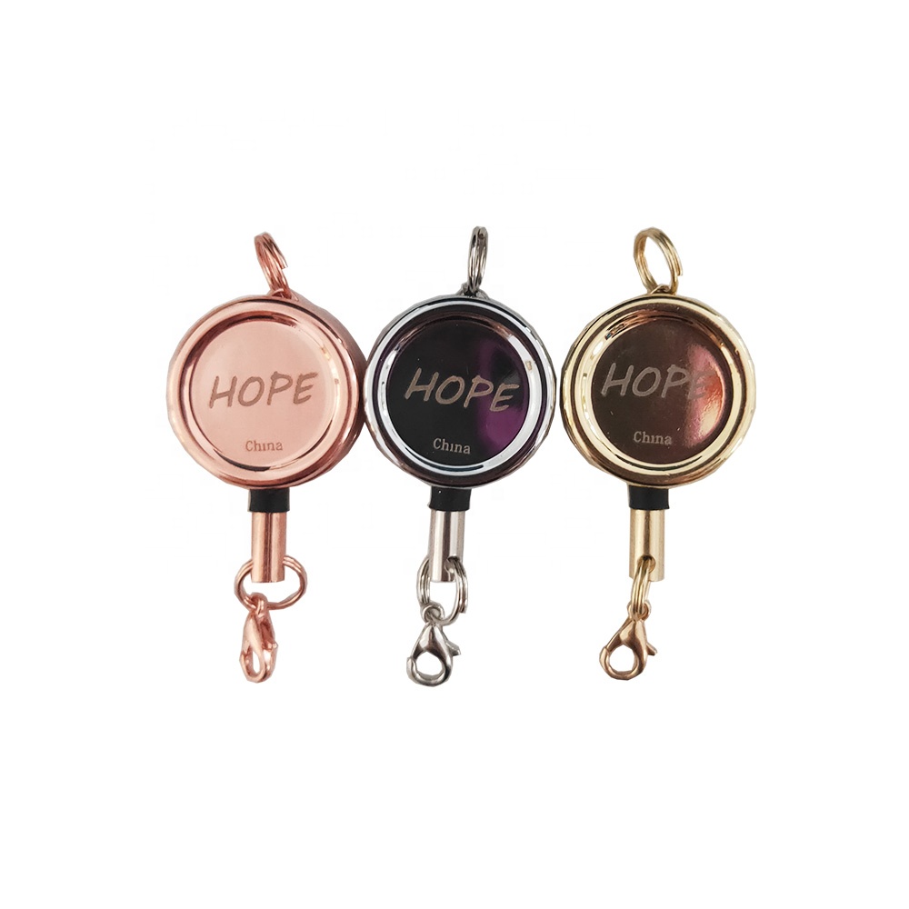 Round Chrome ID Pullers,Badge Reels