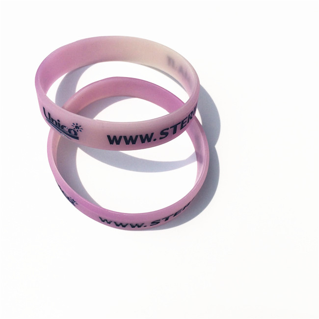 UV Light Colour Change Wristband,Silicone bands