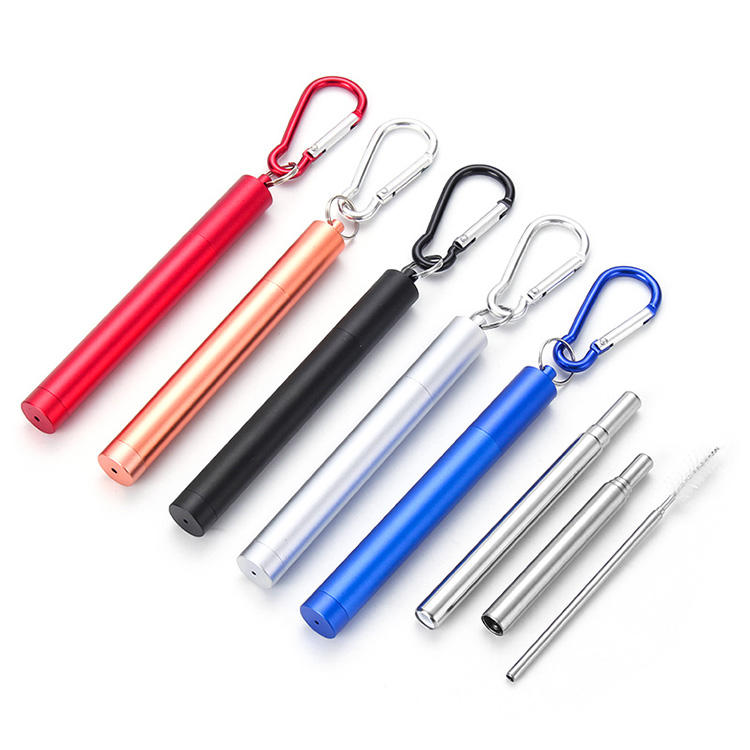 Telescopic Stainless Steel Straws With Case,Straws